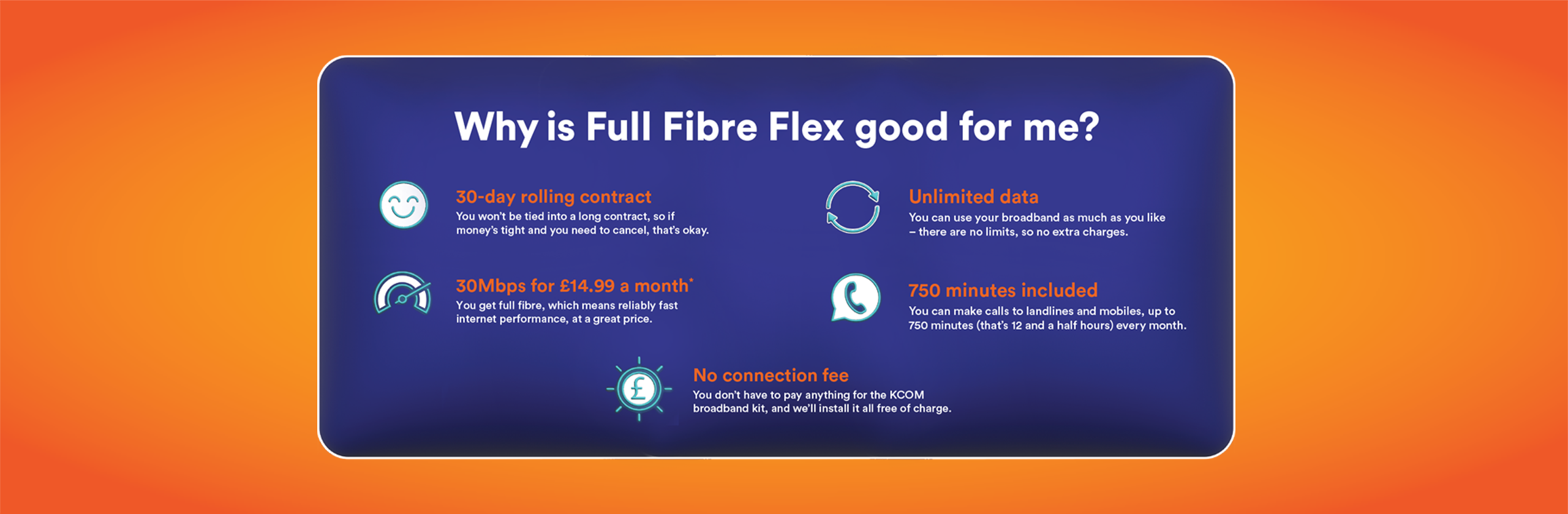 Low Income Broadband | Flex Packages | KCOM Home | KCOM Lightstream Real Fibre Broadband