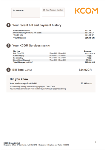 Explained - Your Final Bill | KCOM Lightstream Full Fibre Broadband