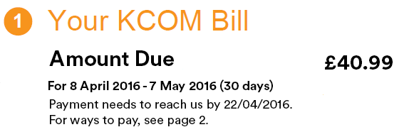 Updating your account information and payment method | KCOM Lightstream Full Fibre Broadband